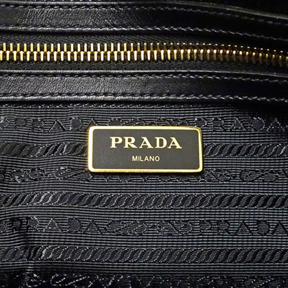Prada | Bags | Prada Handbag Shoulder Bag 2way Logo Jacquard Black ...